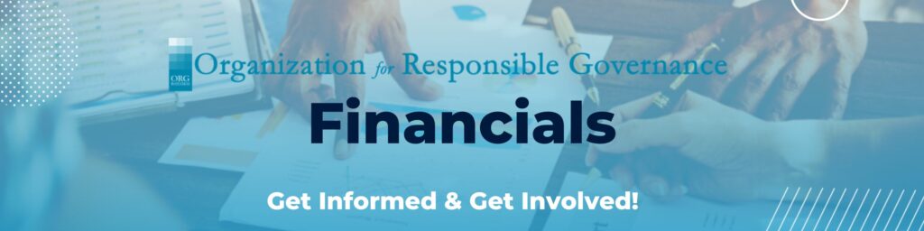 Financials - Organization for Responsible Governance